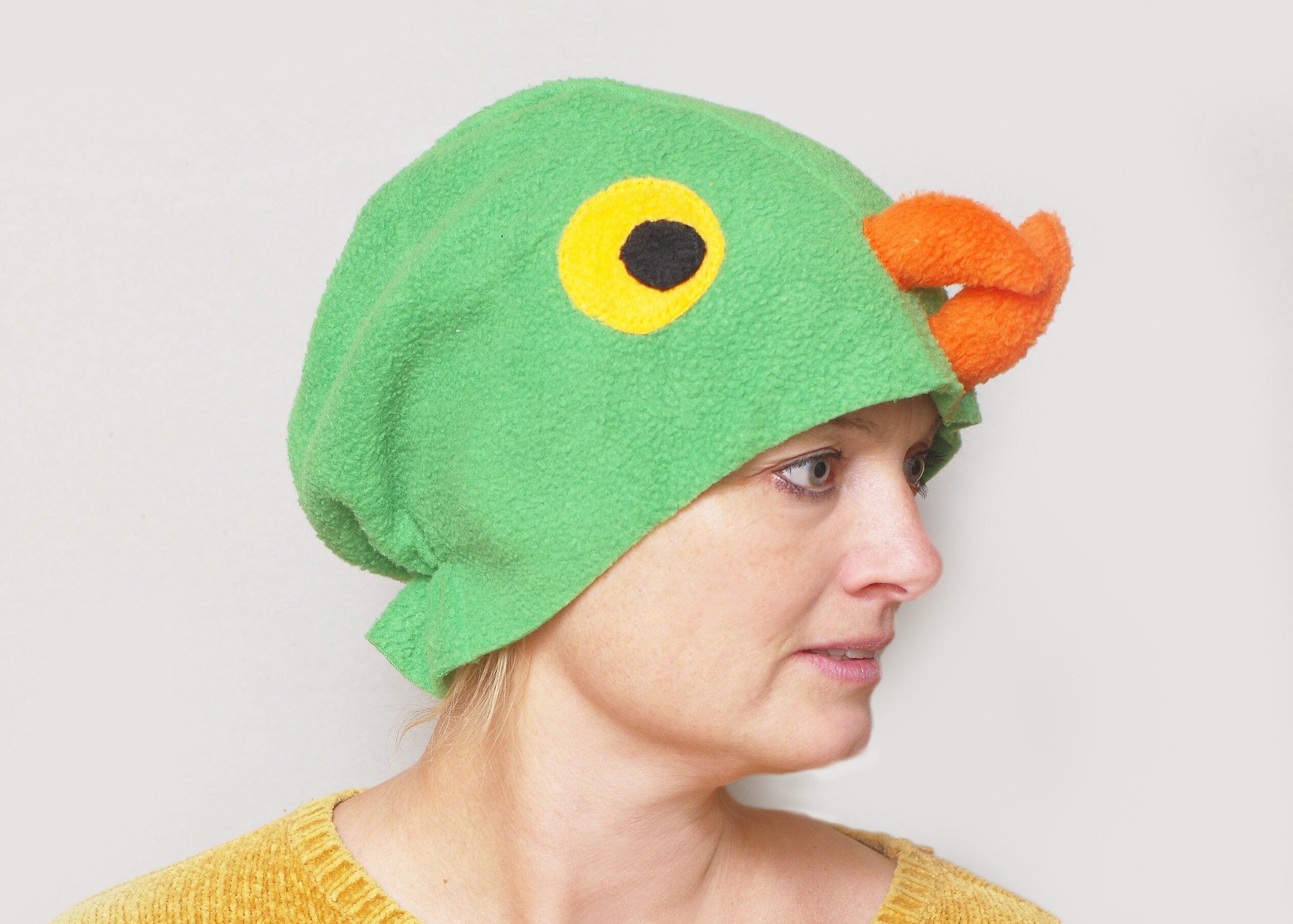 Parrot Costume for Adult, Bird Costume Hat, Halloween Costume, Green ...