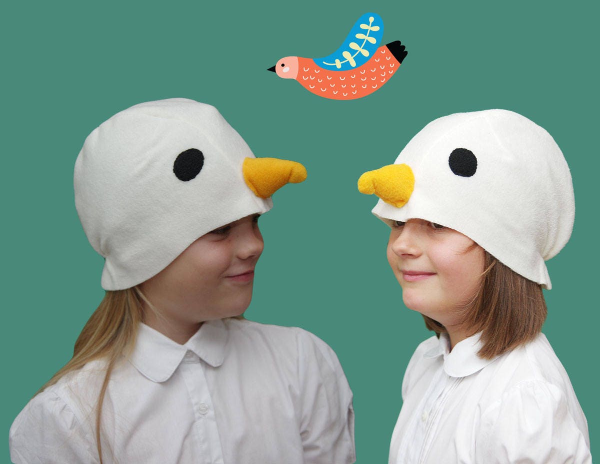 Adult Seagull Costume Hat for Halloween. Have Fun in Carnival. - Etsy