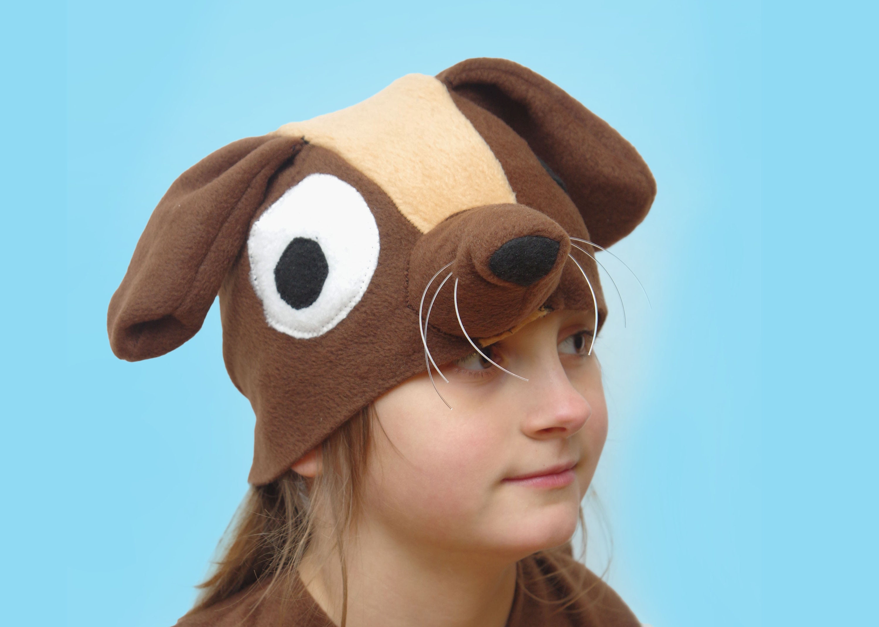 Fleece Dog Costume Hat: Kids Halloween Cosplay - Etsy