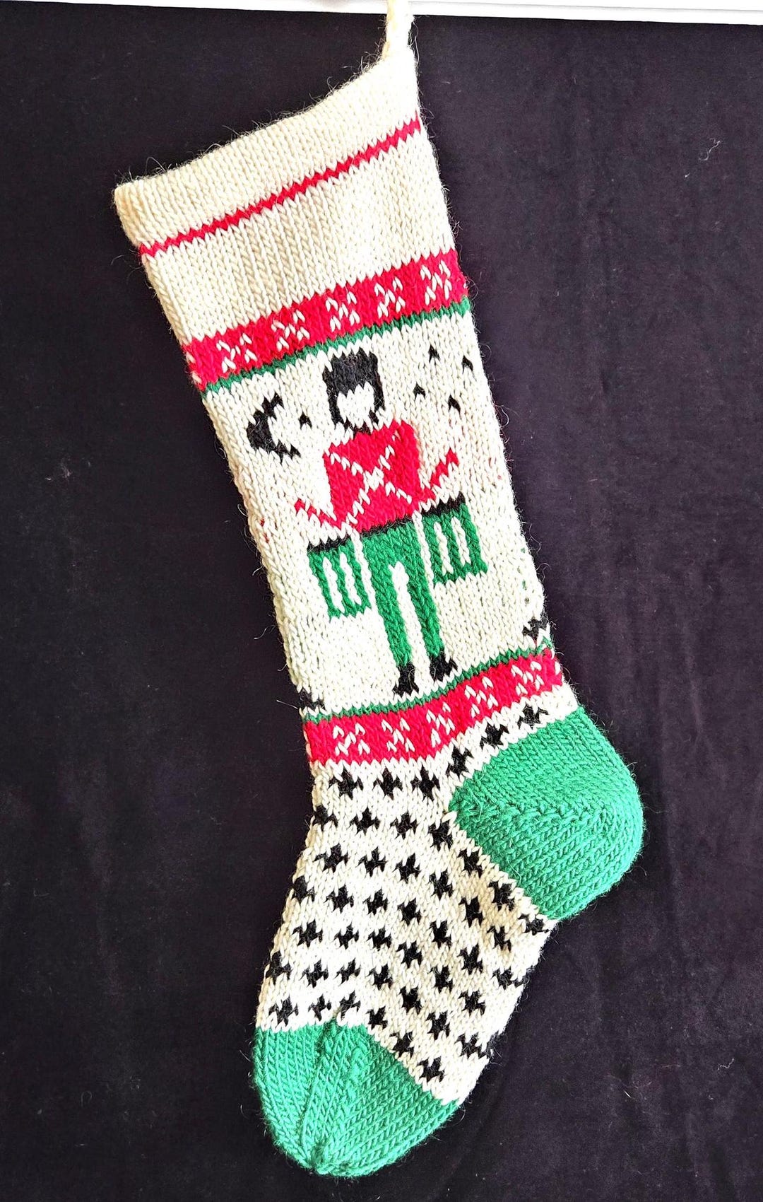 Handknit Toy Drummer Boy Christmas Stocking - Etsy
