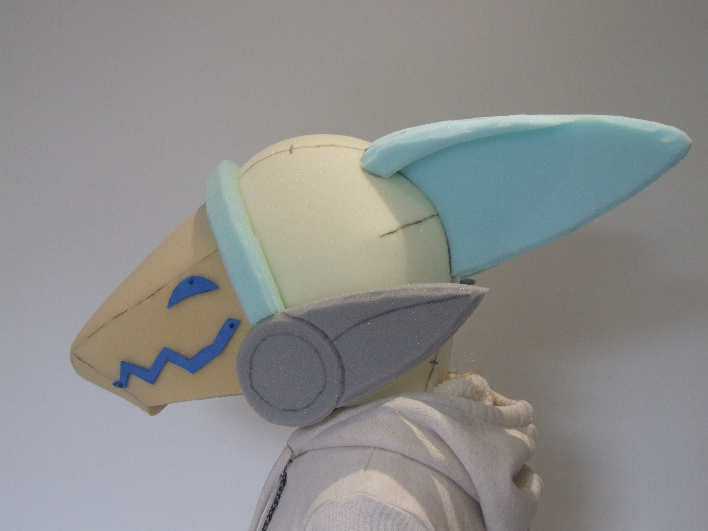 Protogen style Fursuit Furry Headbase Foam Head Base | Etsy