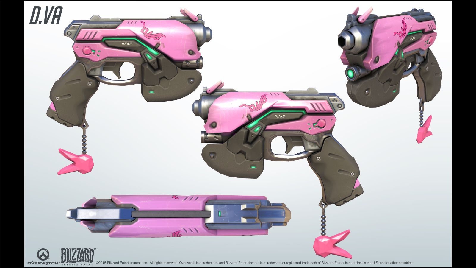 Overwatch D.va Light Gun Pistol Blueprint Make Your Own - Etsy UK