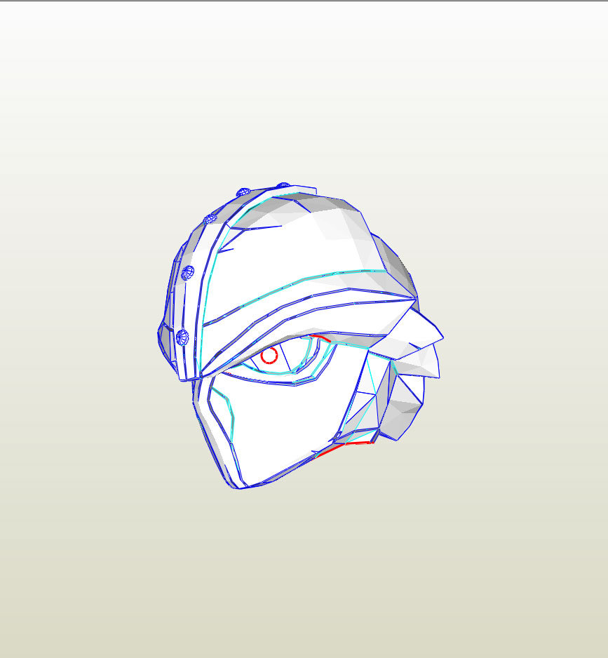 Kamui Woods Quirk Mask / Helmet, Pepakura Unfold Foam Template - Make ...