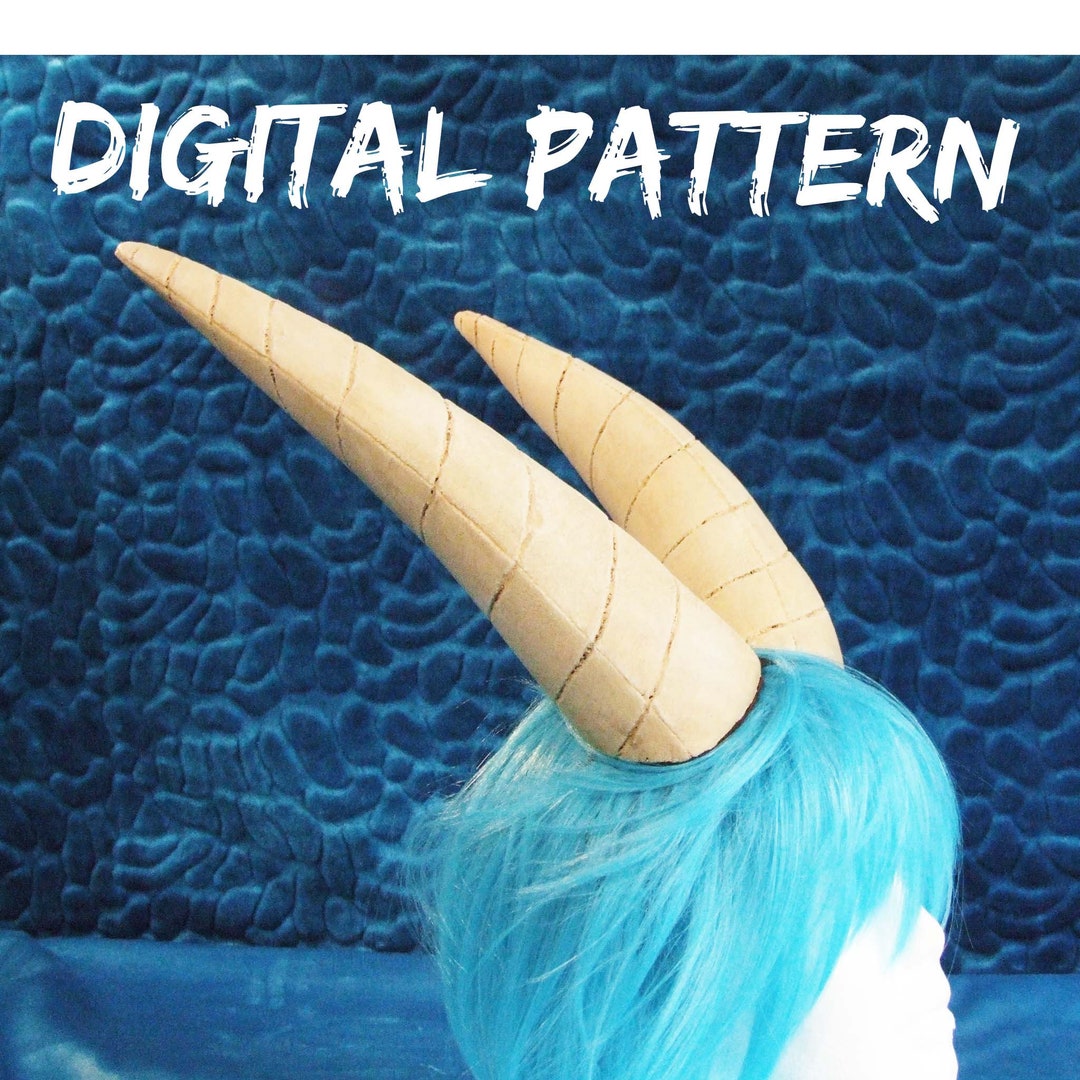 Dutch Angel Fursuit Horns , EVA Foam Horn Template , Digital PDF ...