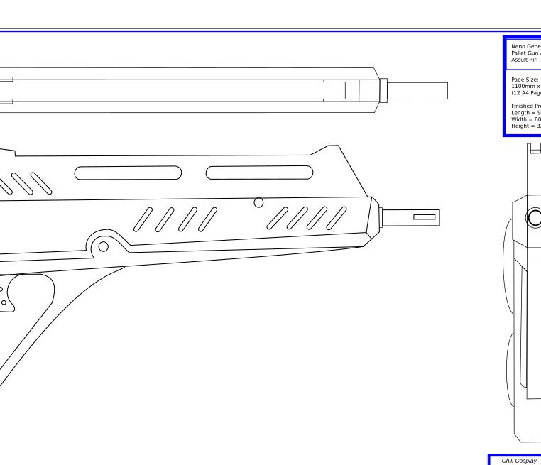 Neon Genesis Evangelion Pallet Gun / Assault Rifle Blueprint - Etsy UK