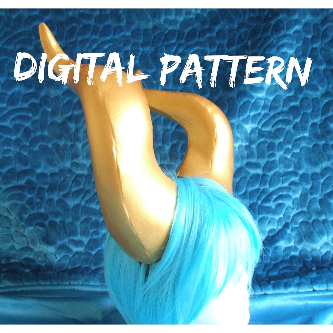 Maleficent Horns , EVA Foam Horn Template , Make Your Own, Digital PDF Pattern - Make Your Own ...