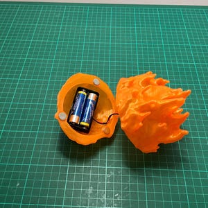 Fireball Cosplay Prop Light-up Fire / Magic Handheld Flame 3D Printed ...