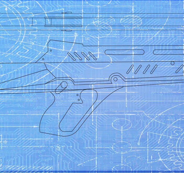 Neon Genesis Evangelion Pallet Gun / Assault Rifle Blueprint - Etsy UK
