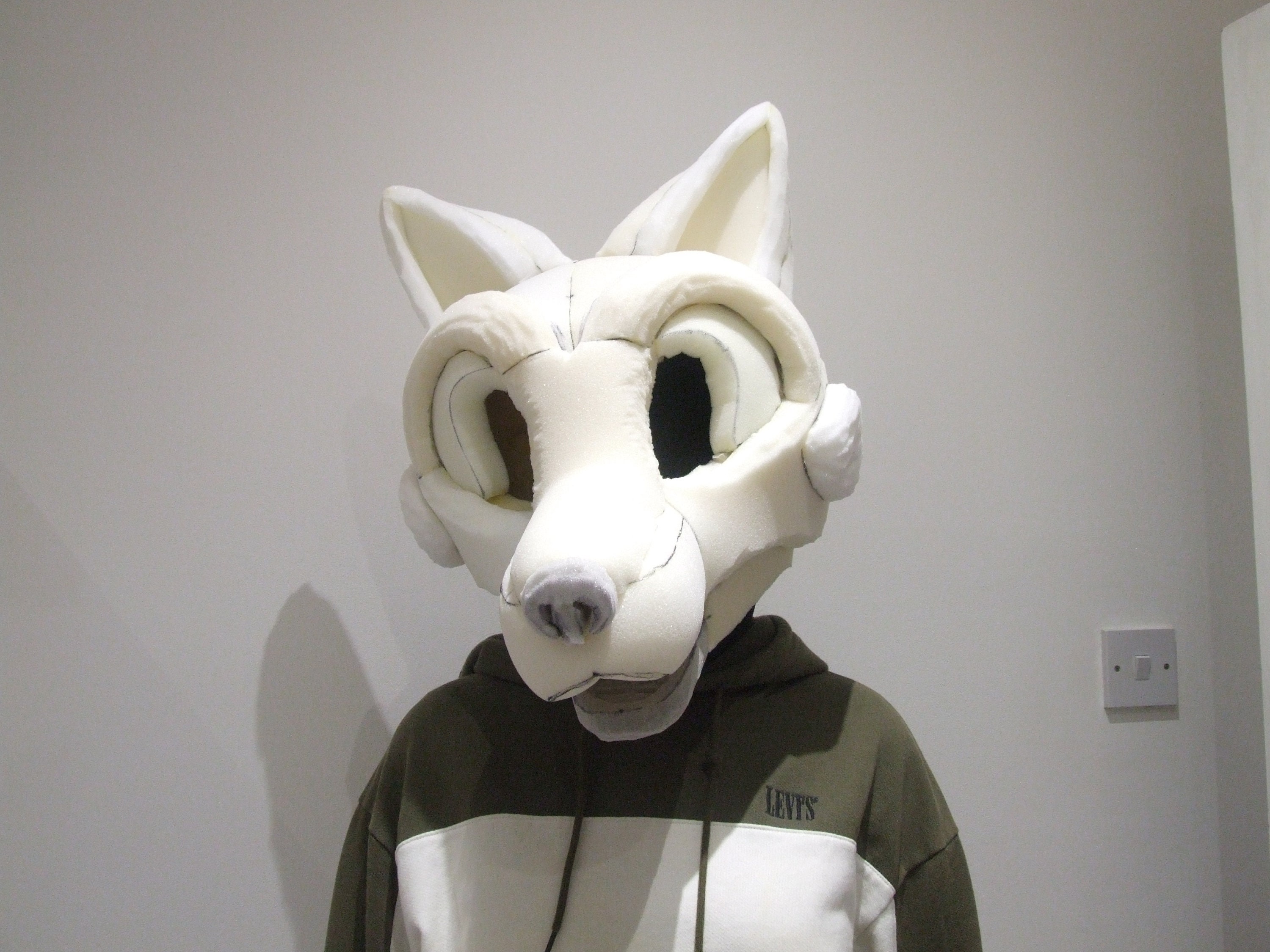Wolf Fursuit Head Base Fox Template (PDF Digital Pattern) Canine - Etsy