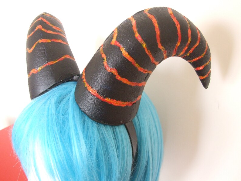 Small EVA Foam Horns Devil Horns Pattern Template Digital | Etsy UK