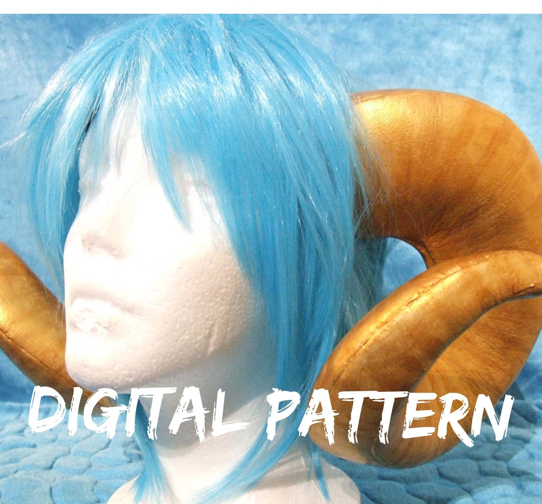Rams Horns EVA Foam Cosplay Horn Template (digital PDF Pattern) - Etsy