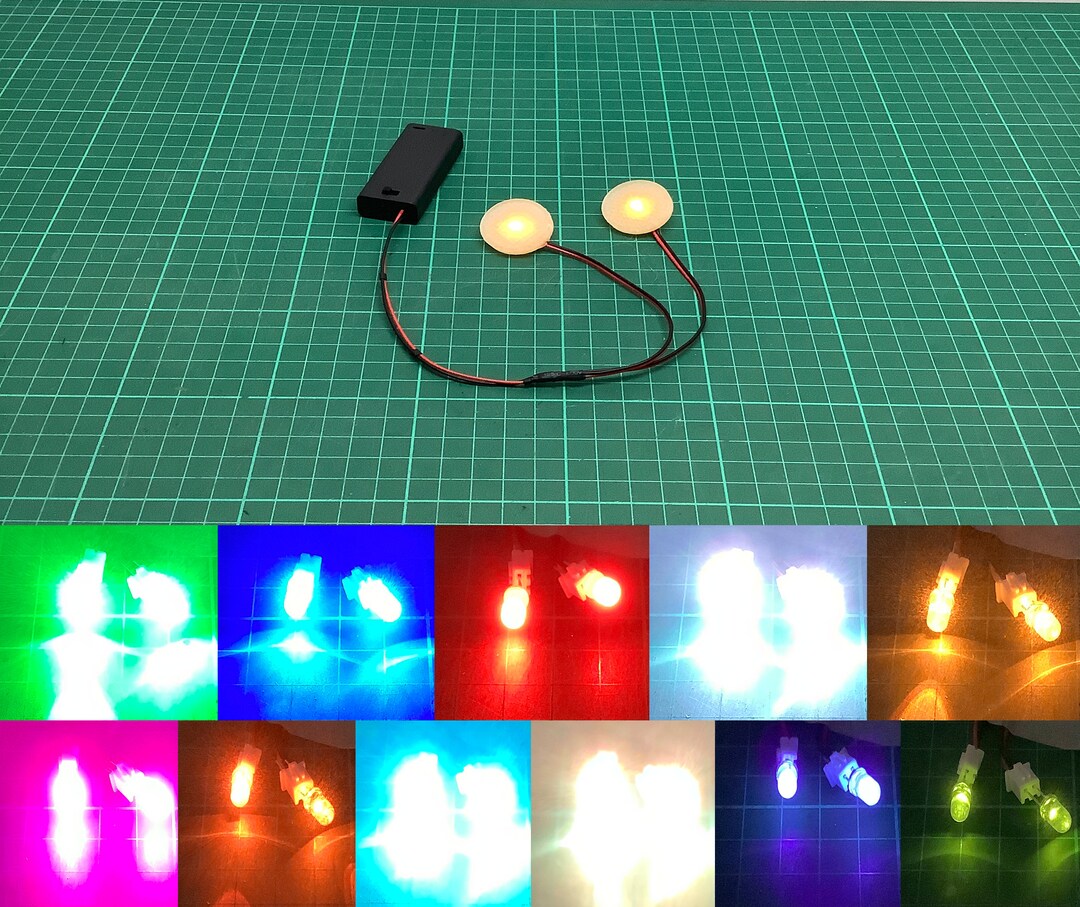 Android, Robot Light up Disc LED Eyes 3D Printed Circle Round Lights ...