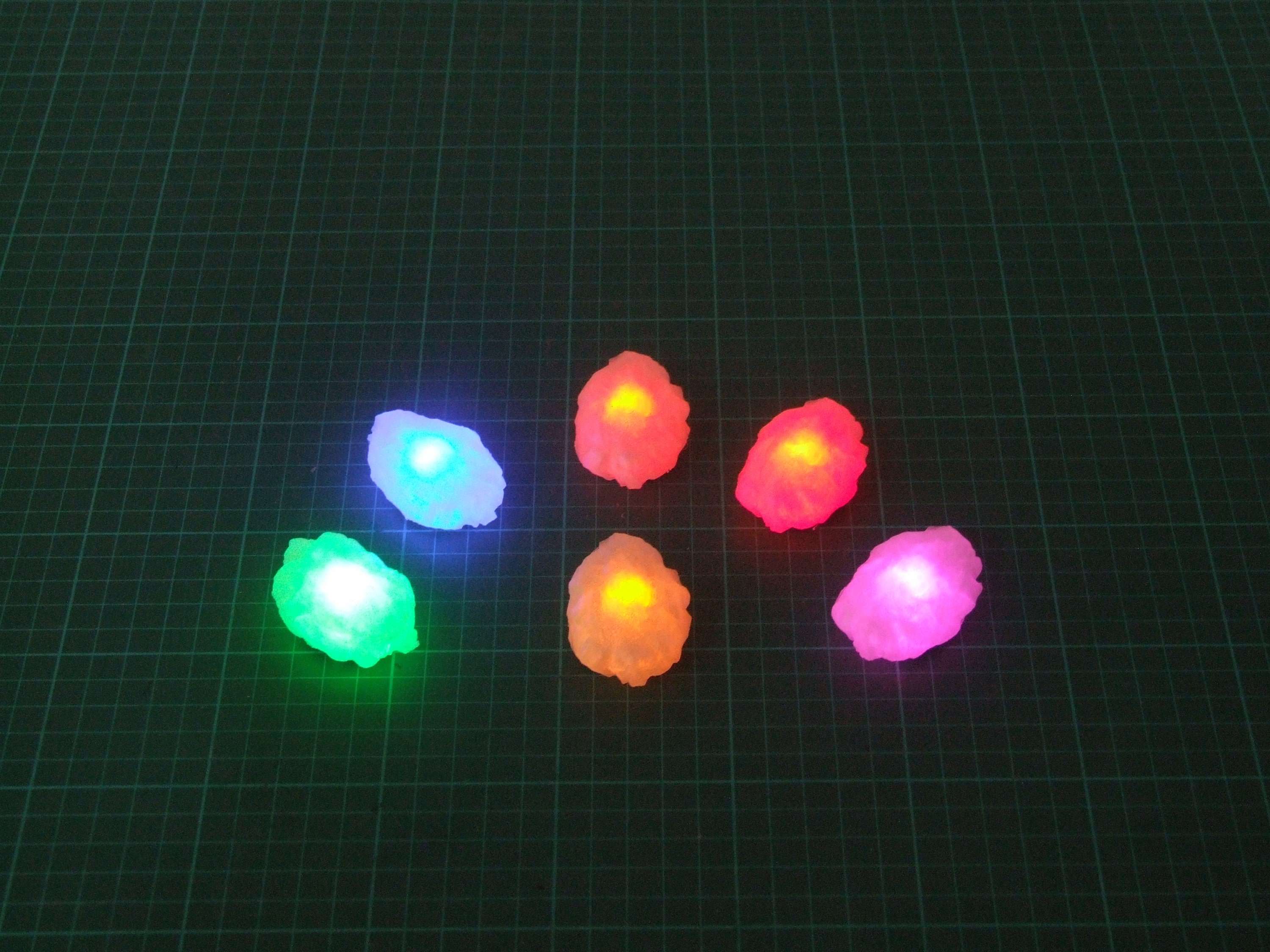 Infinity Stones Full Set of Six LED Circuits Display Colour | Etsy