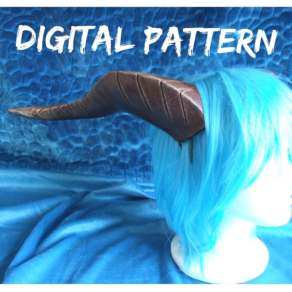 Eva Foam Dragon Horn Template - Etsy