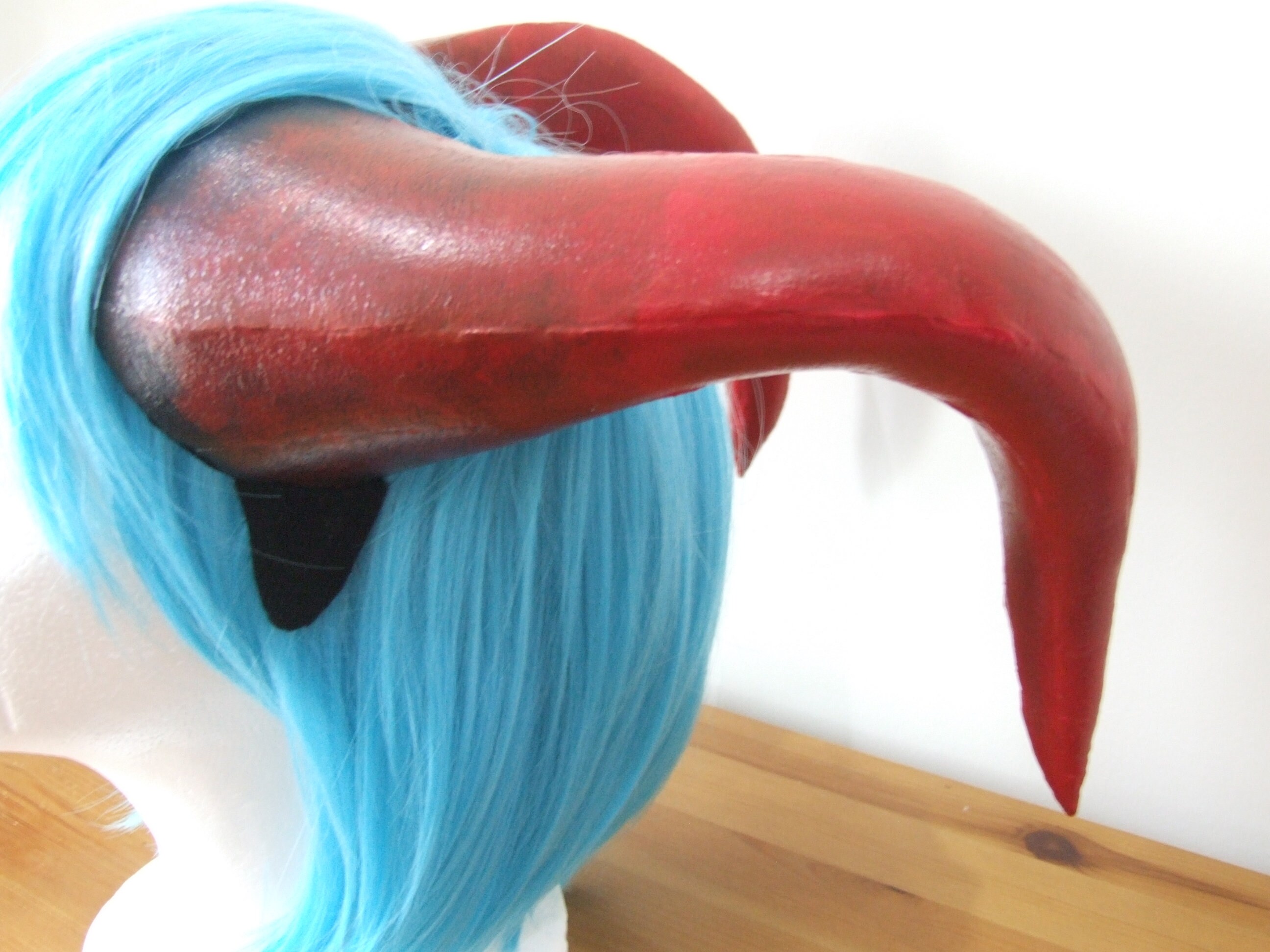 Satyr Horns EVA Foam Demon Devil Horn Template Digital PDF - Etsy