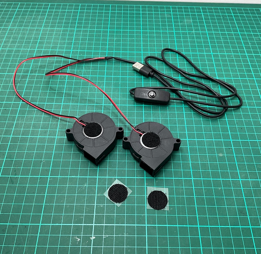 Fursuit Cooling Fan, Helmet Fan, Brushless Fan Kit, On/off Switch and ...