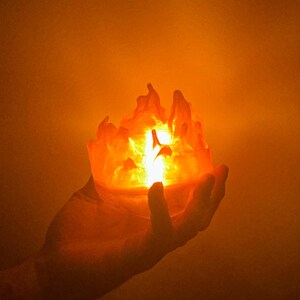 Fireball Cosplay Prop Light-up Fire / Magic Handheld Flame 3D Printed ...