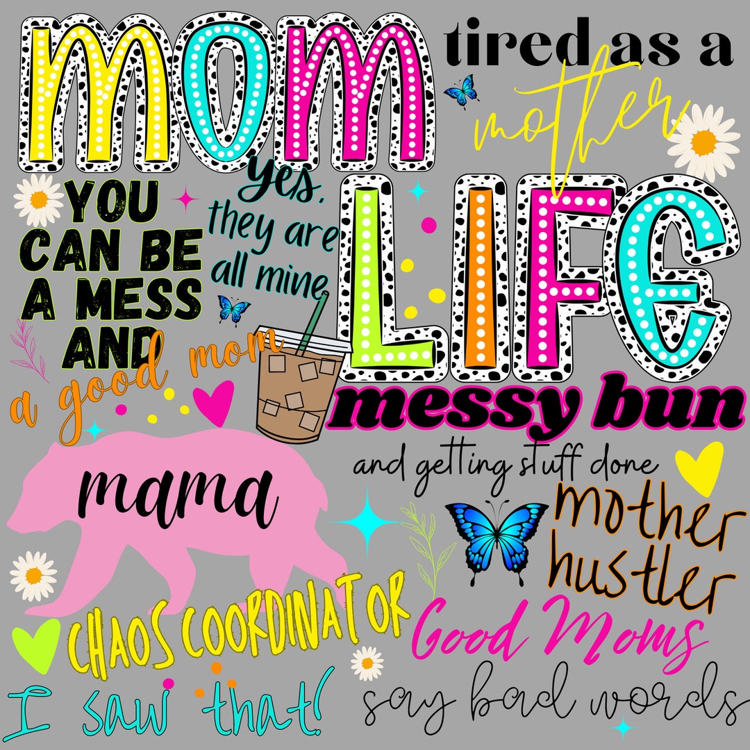 Mom Life PNG - Etsy