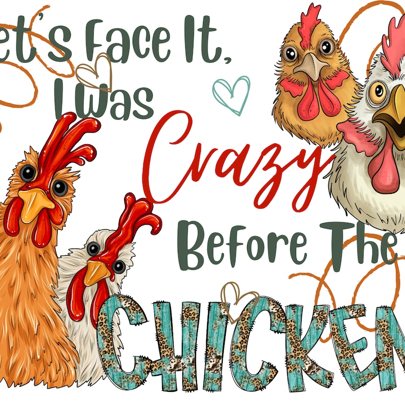 Crazy Chicken Svg - Etsy