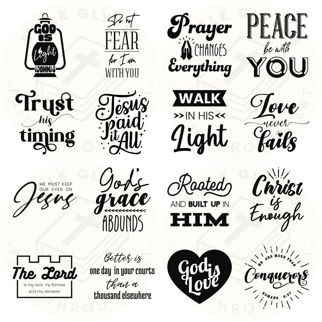 Christian Svg Bundle, Bible Verse Svg, Scripture Svg, Blessed Svg ...