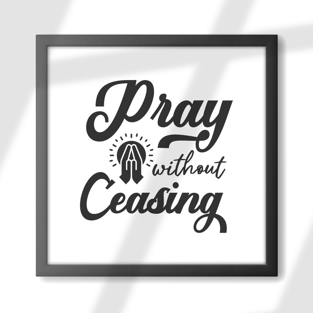 Persistent Prayer: Inspirational Bible Verse Digital Download Christian ...