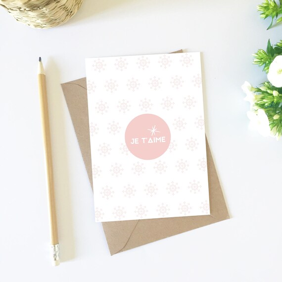 Greeting Card Love Card Card Pink Card Cute Card | Etsy