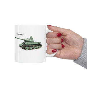 World War Two. T-34-85 Medium Tank Ceramic Mug 11oz - Etsy
