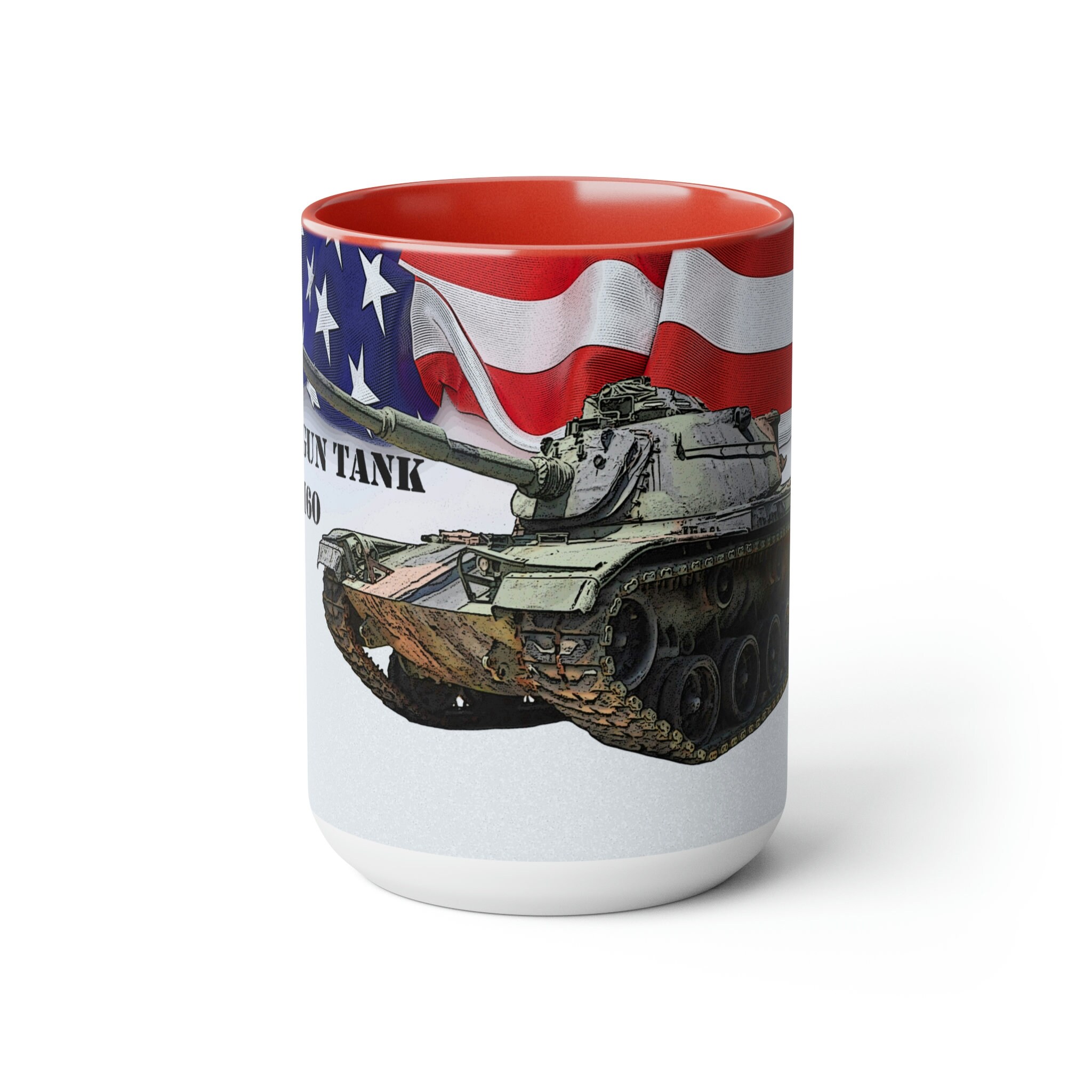 105mm Gun Tank M60 Two-tone Coffee Mugs, 15oz - Etsy