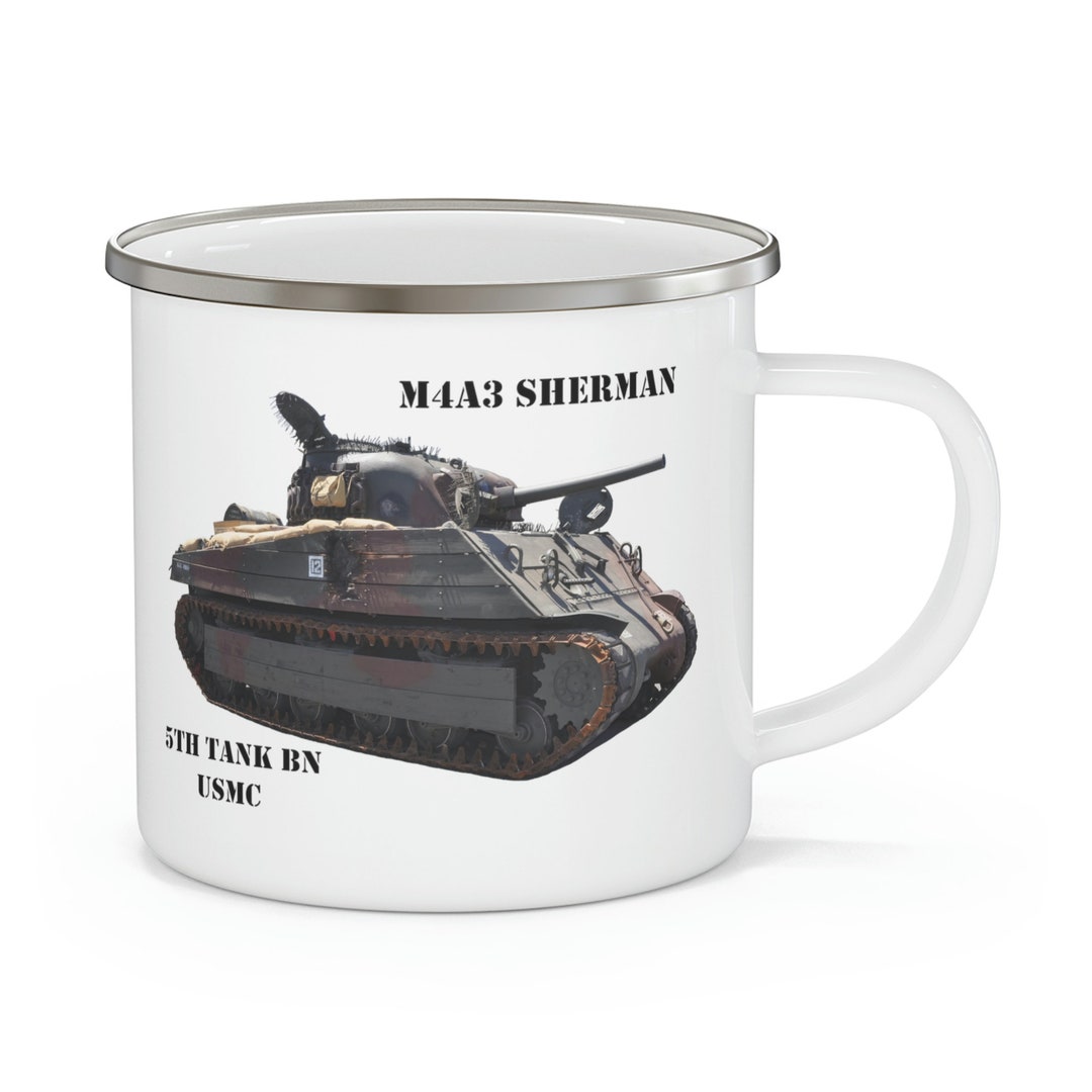 M4A3 Sherman Tank 12oz Enamel Camping Mug - Etsy
