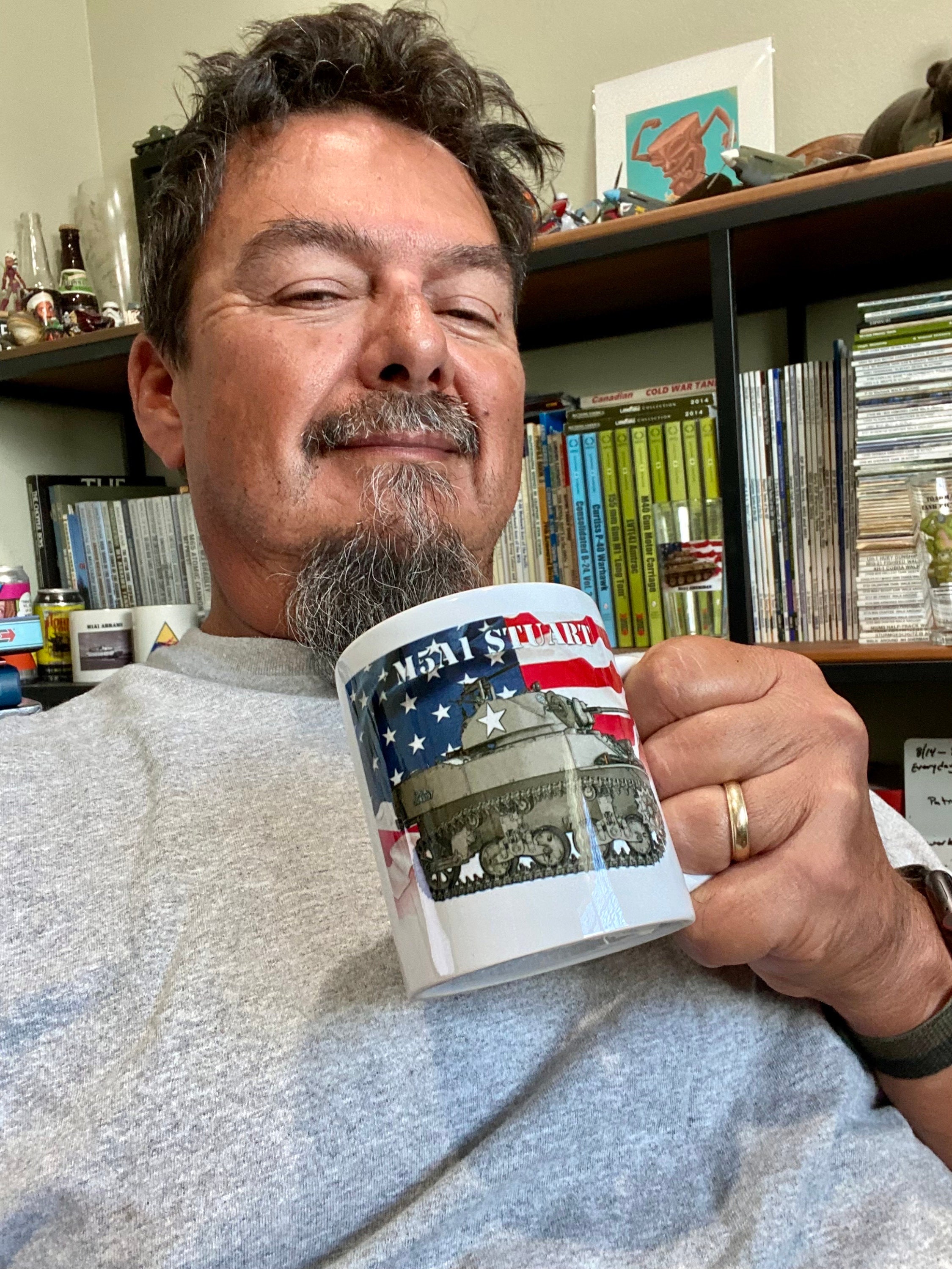 M5A1 Stuart Light Tank W/american Flag Ceramic Mug 11oz - Etsy