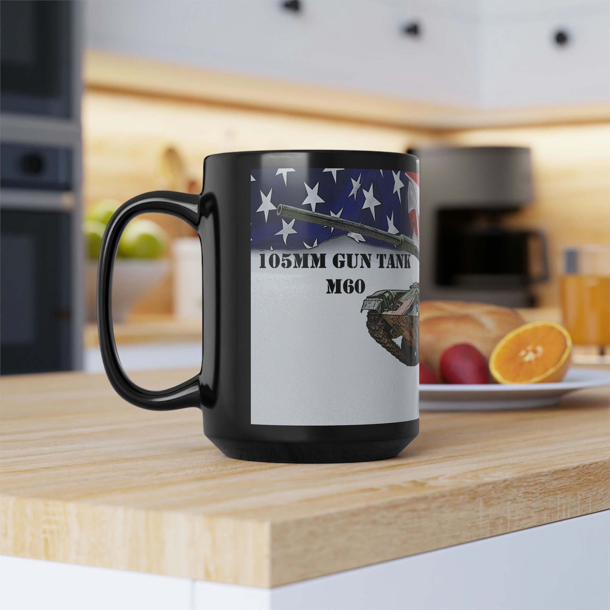 105mm Gun Tank Tank M60 Black Mug, 15oz - Etsy