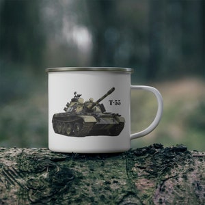 T-55 Main Battle Tank 12oz Enamel Camping Mug - Etsy
