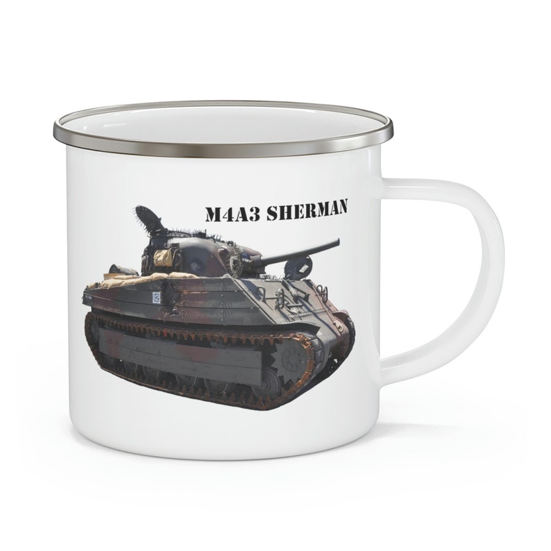 M4A3 Sherman Tank 12oz Enamel Camping Mug - Etsy
