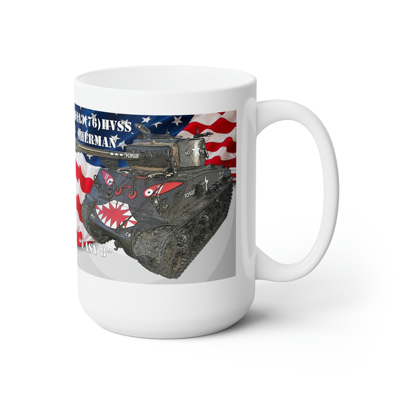 M4A3 Easy 8 Sherman Tank Ceramic Mug 15oz - Etsy