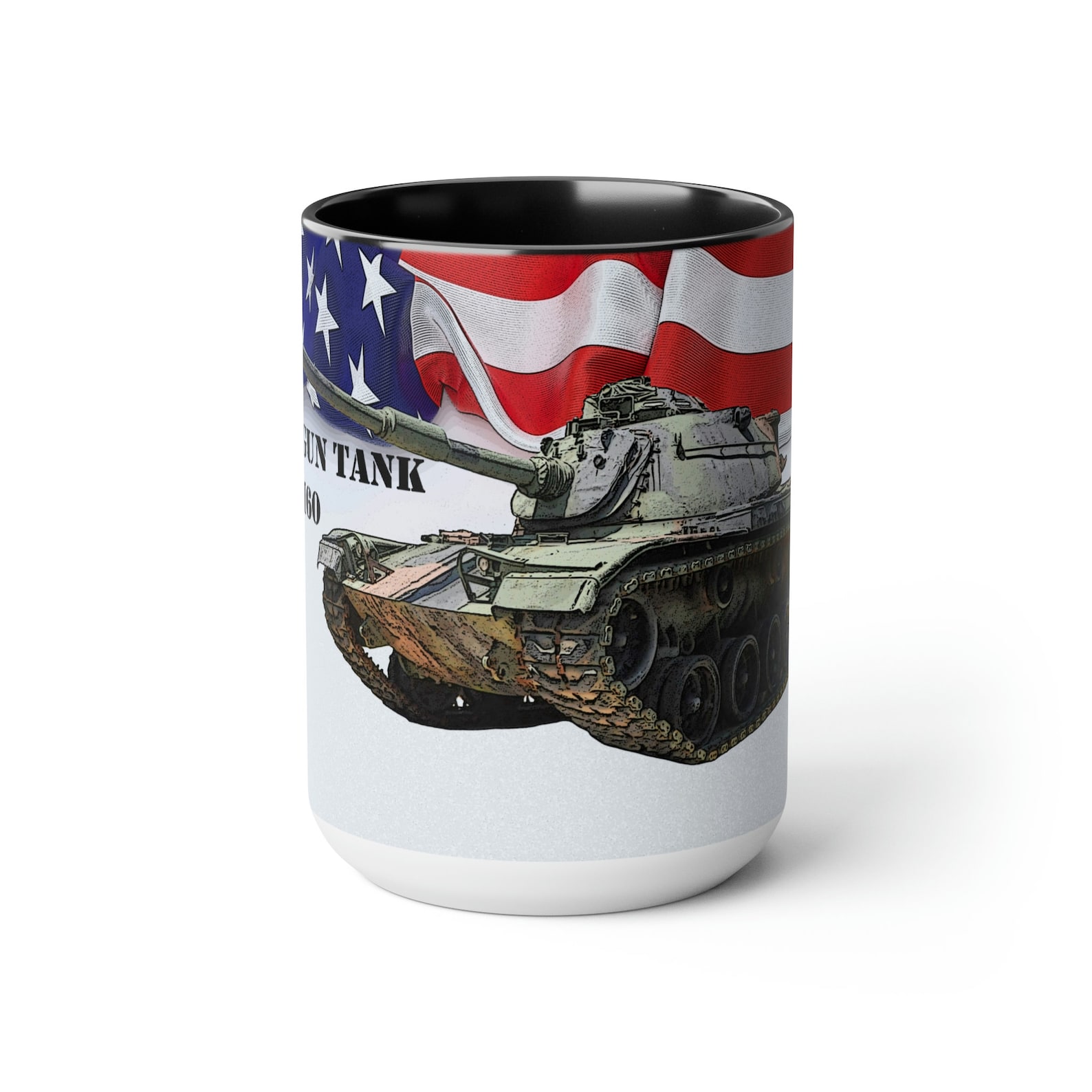105mm Gun Tank M60 Two-tone Coffee Mugs, 15oz - Etsy