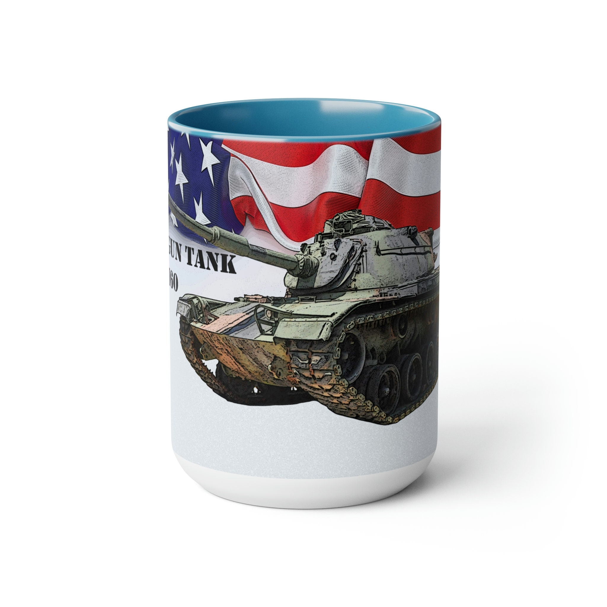 105mm Gun Tank M60 Two-tone Coffee Mugs, 15oz - Etsy