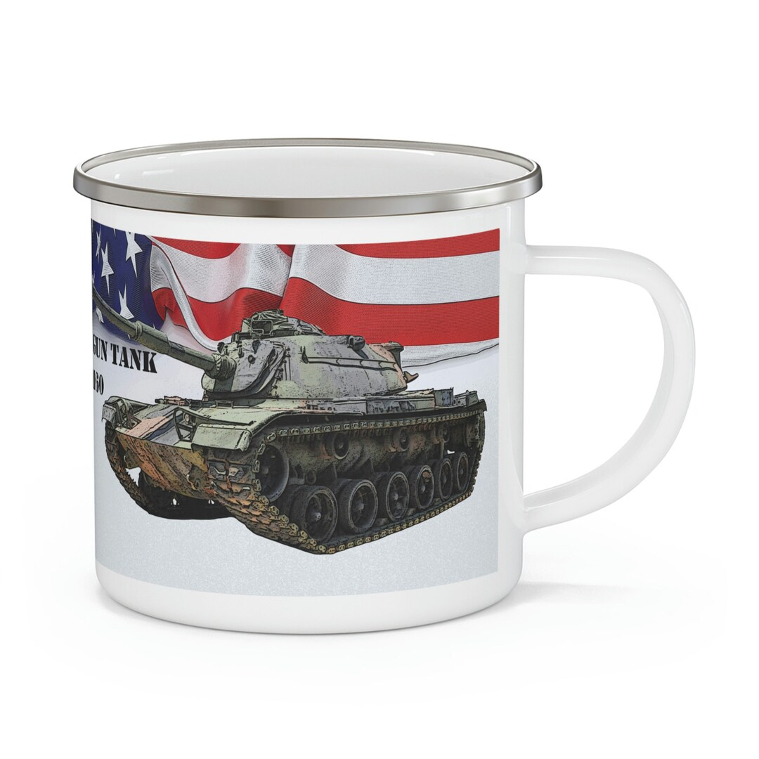 105mm Gun Tank M60 12oz Enamel Camping Mug - Etsy