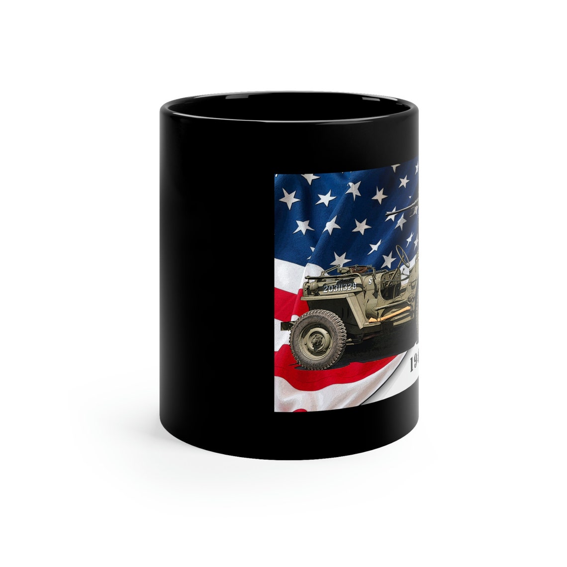1944 GPW Jeep 11oz Black Mug - Etsy