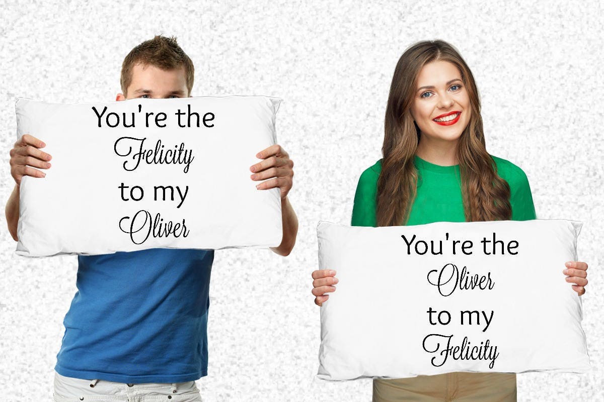 Oliver y Felicity Arrow set de funda de almohada - Etsy España