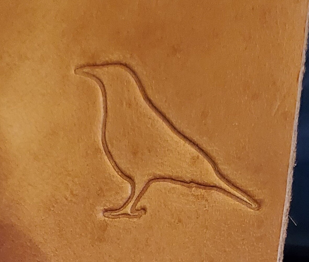 3 Inch Crow Outline Leather Die Stamp 3d Print File - Etsy