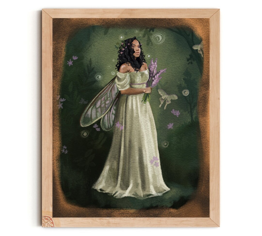 Moonlight Serenity Cottage Core Art Fantasy Art Wall Decor - Etsy