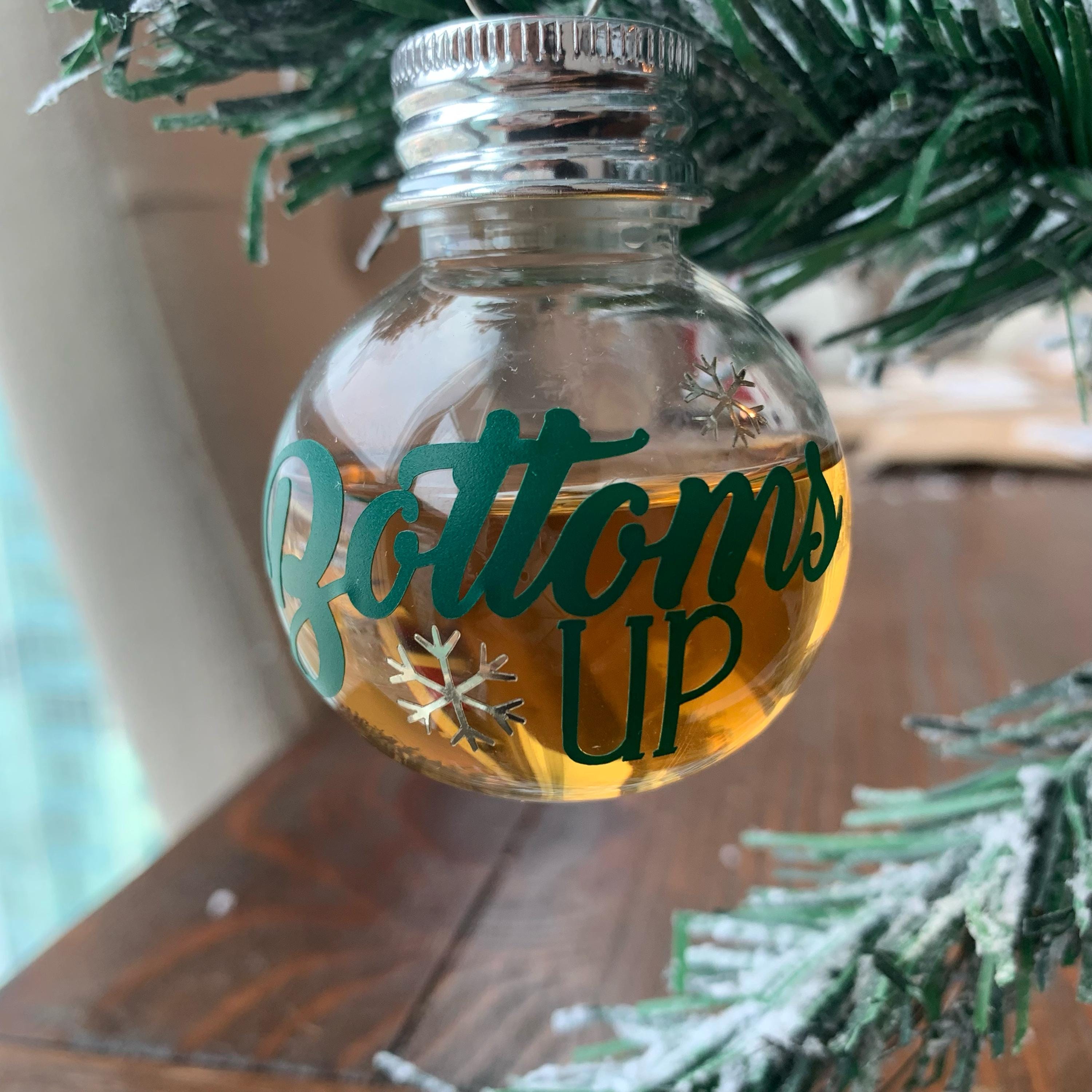 Christmas Booze Balls Ornaments. Funny Shot Glass for Stocking Stuffers ...