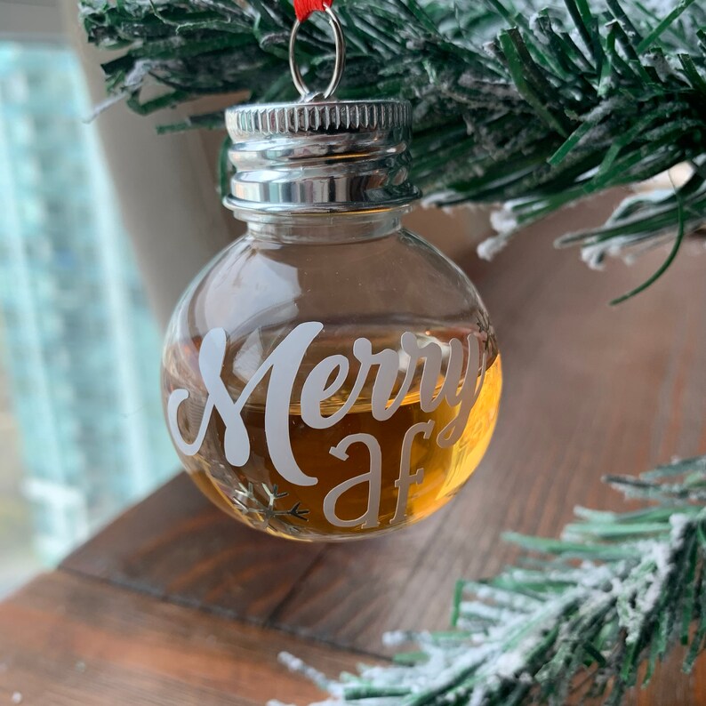 Christmas Booze Balls Ornaments. Funny Shot Glass for Stocking - Etsy