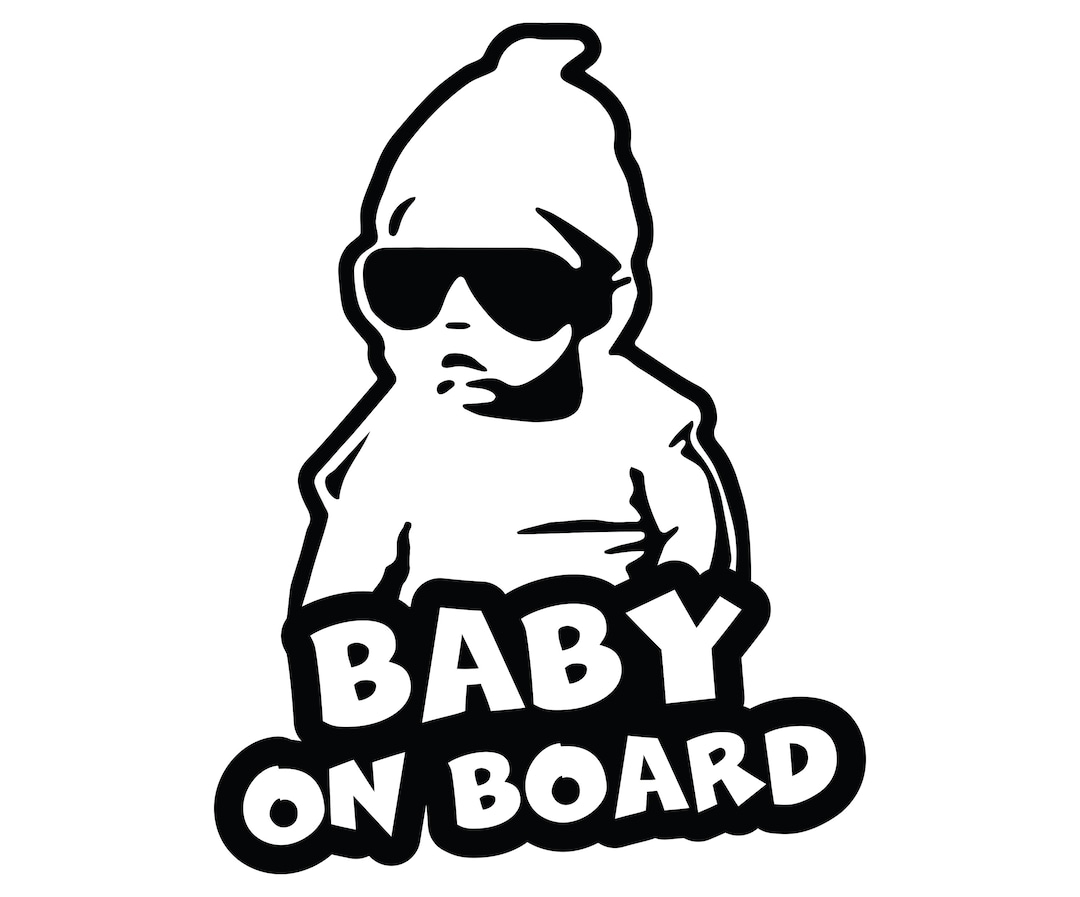 Baby on Board Sticker (svg, Eps, Pdf, Ai Files) Digital Download - Etsy