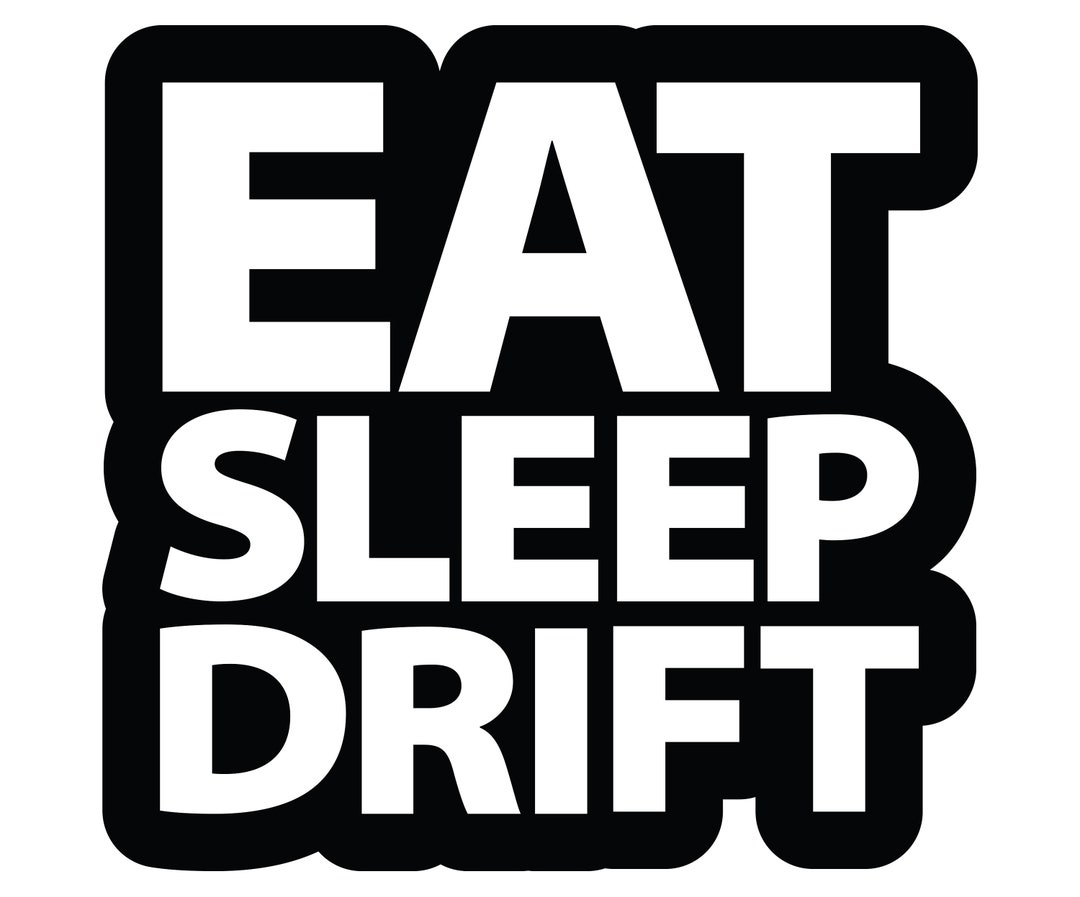 Digital Files,eat,sleep,drift,car,svg,eps,adobe Illustrator,pdf,sticker ...