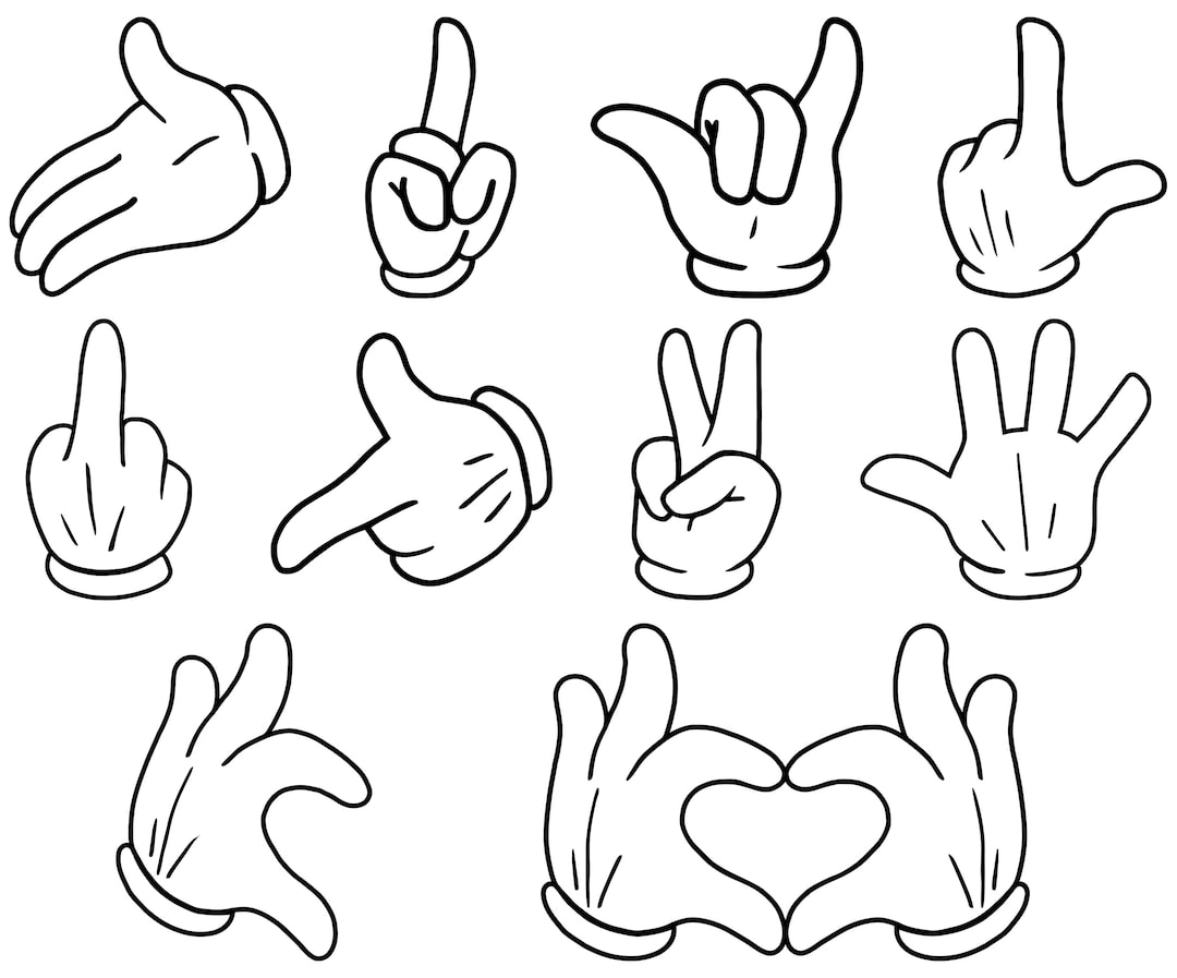 Digital Files/hand/hand Signs/svg/eps/adobe Illustrator/pdf/sticker/cut ...