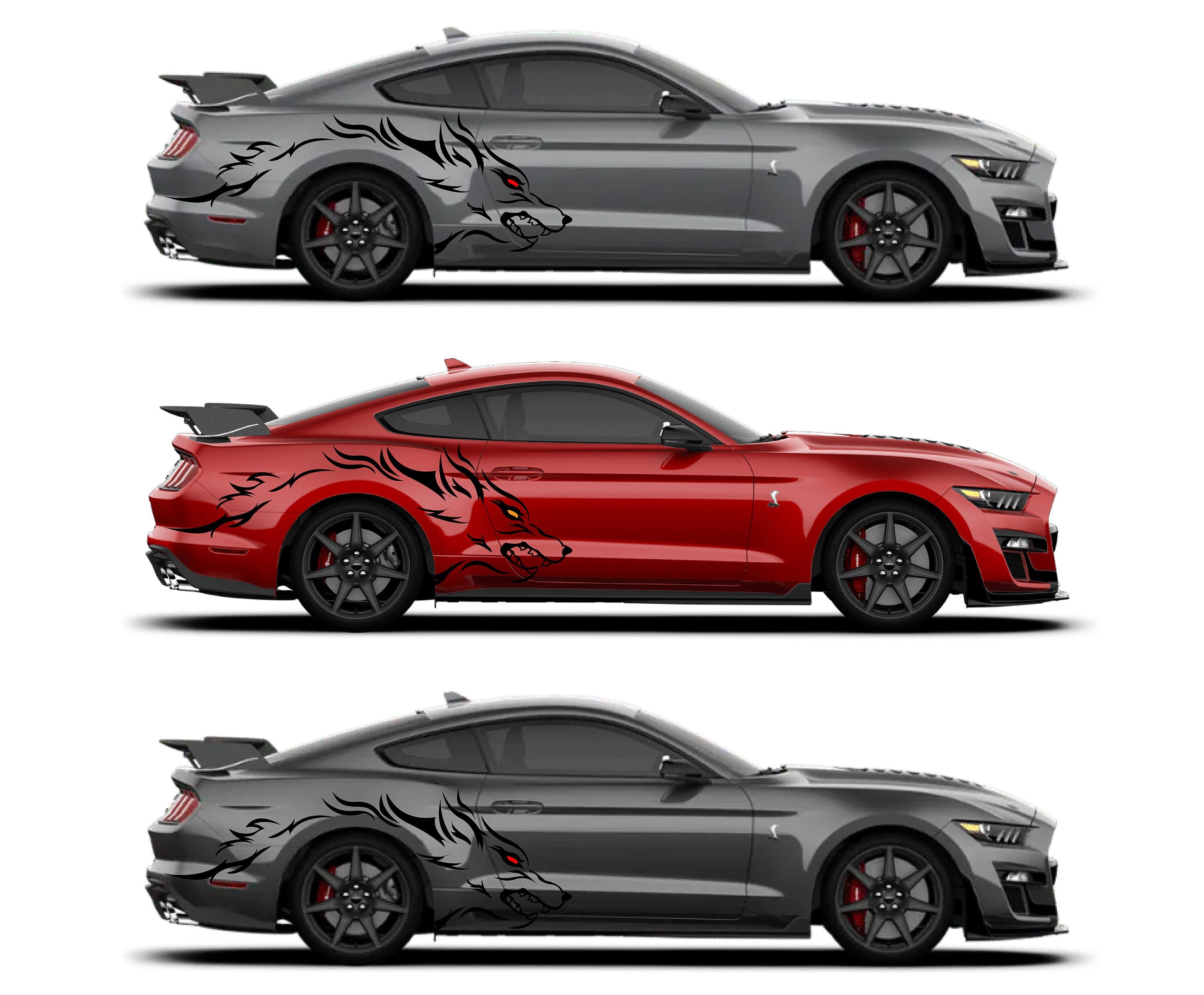 Mustang Coyote Head/ Decal Digital File/ Wolf/ Sticker/ Tribal/ Tattoo ...