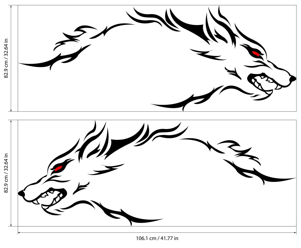 Mustang Coyote Head/ Decal Digital File/ Wolf/ Sticker/ - Etsy