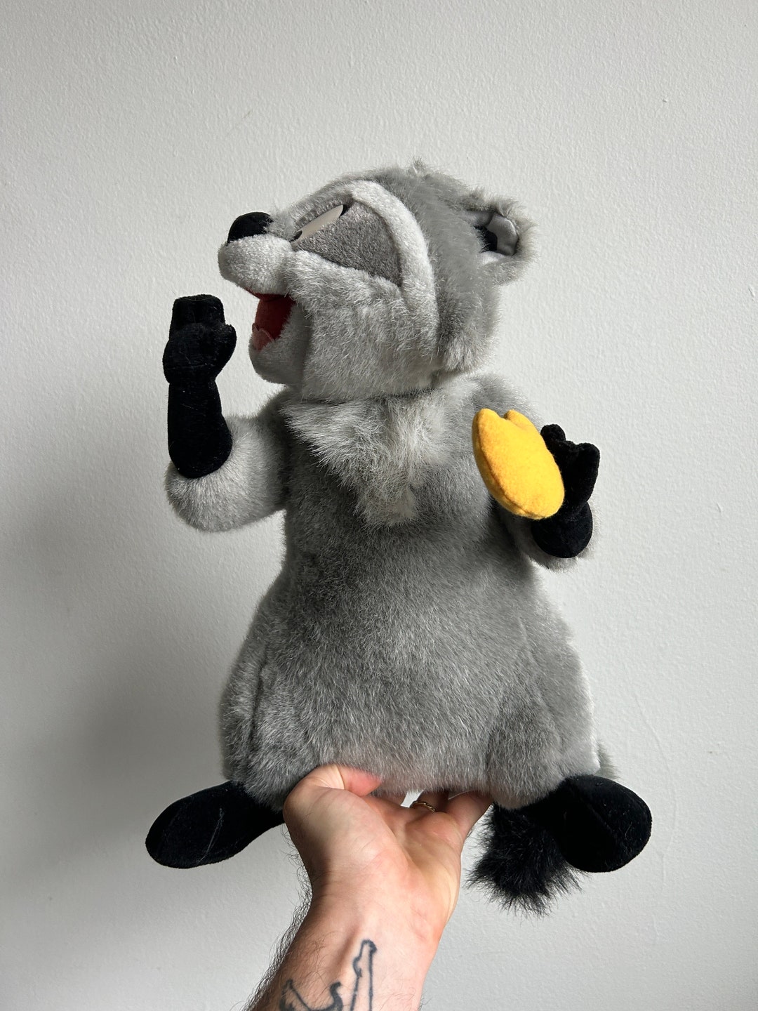 Vintage Disney Pocahontas MEEKO the RACCOON 15 Tall Poseable Plush ...