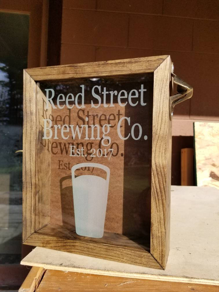 Custom Bottle Cap Shadow Box | Etsy